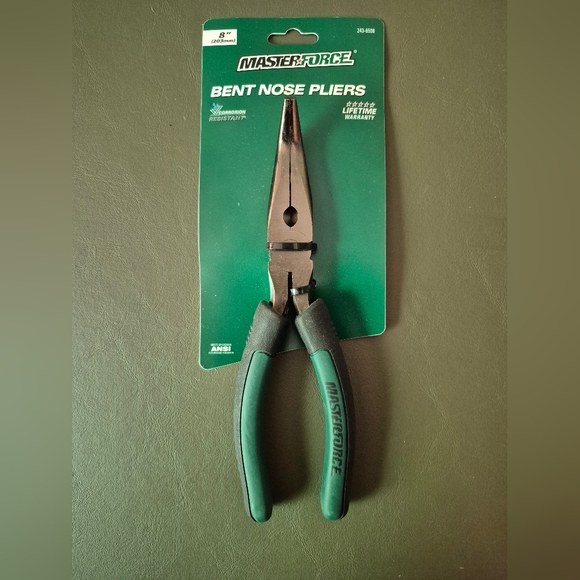 Masterforce | Other | Bent Nose Pliers Black And Green | Poshmark